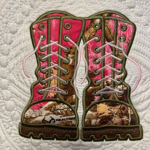 Combat Boots - Applique Machine Embroidery Designs for Hoop 4x4 and 5x7 ...