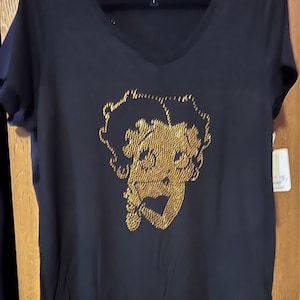 Betty Boop SS10 Rhinestone Crystals Diamante Template Digital Download ...