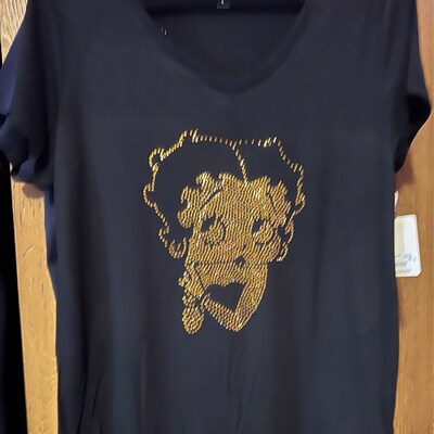 Betty Boop SS10 Rhinestone Crystals Diamante Template Digital Download ...