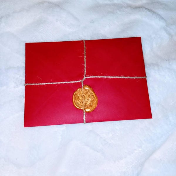 Wax Seal Letter, Scroll Letter, Handmade Love Letter, Custom Wedding ...