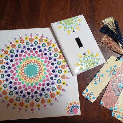 CUSTOM Dotting Art, Dot Painting, Dot Letters CHOOSE Your Own COLORS - Etsy