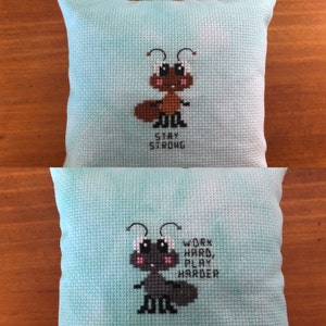 Two Tiny Ants Cross Stitch Pattern PDF Seven Mini Motivators - Etsy ...