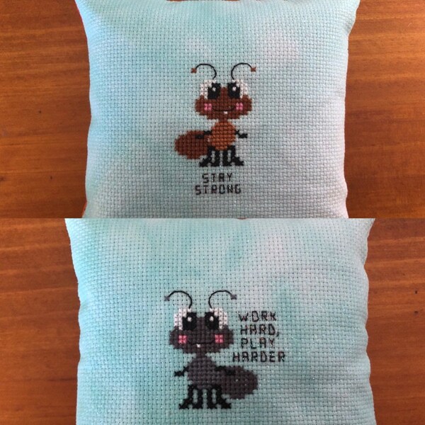 Two Tiny Ants Cross Stitch Pattern PDF | Seven Mini Motivators Series ...