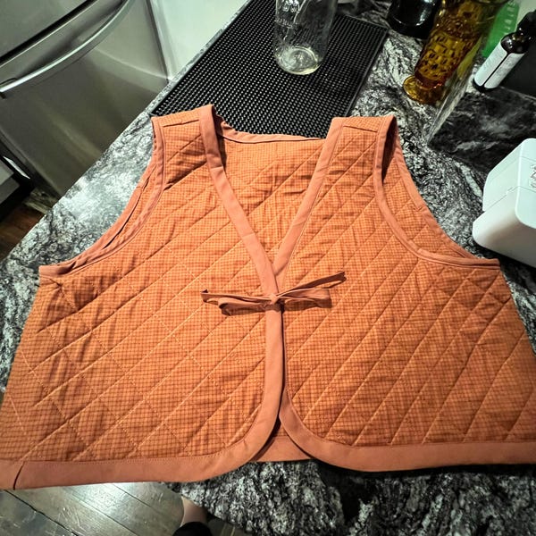 Ruby Vest PDF Sewing Pattern Size Inclusive 0-34 Beginner Friendly Detailed Video Tutorial ...