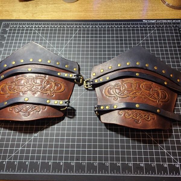 Leather Vambrace Pattern / Viking Knotwork / Digital Download - PDF ...