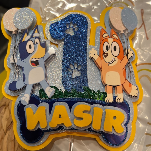 Bluey 3D Cake Topper - Etsy