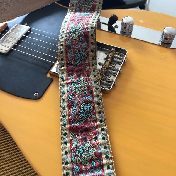 New Limited Edition Hipstrap Goa Hendrix Vintage/hippie Guitar Strap ...