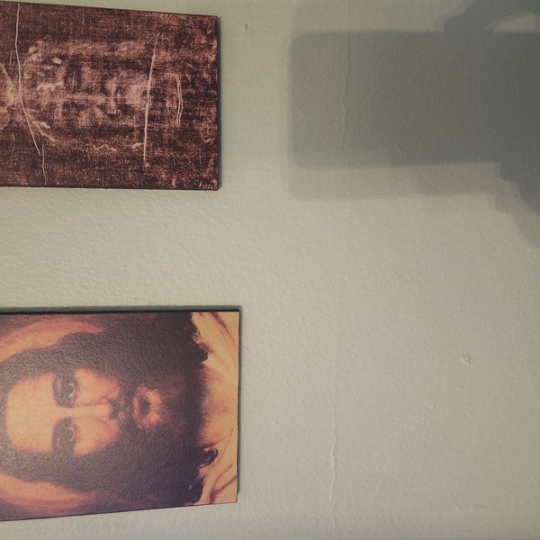 The Holy Shroud of Turin Print, Real Face of Jesus Christ Icon on Wood ...