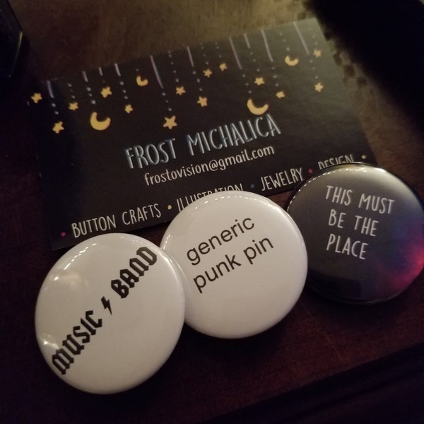 Generic Punk Pin Pinback Button or Magnet 1 or 1.5 Inch Great for ...