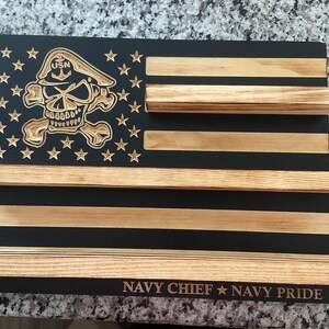 40 Coins Navy Chief CPO Anchor Skull Challenge Coin Display Holder US ...