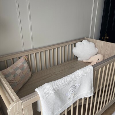 Micro Boucle Luxury Shell Cushion Boucle Shell Cushion Neutral Nursery ...