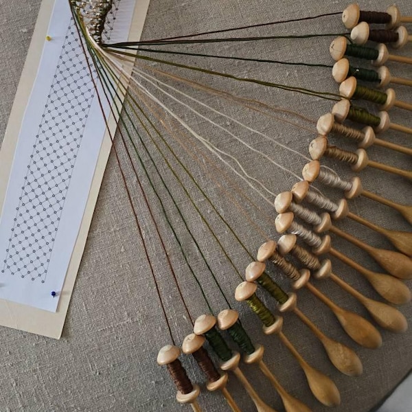 5 Beginner Bobbin Lace Patterns, Bobbin Lace Practice Patterns to Print ...