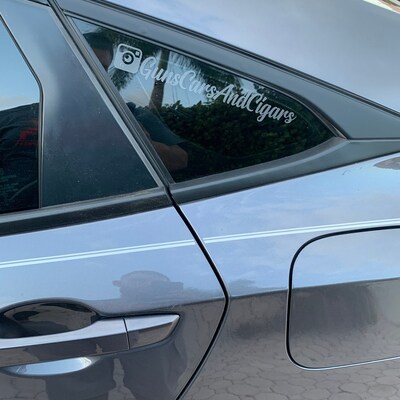 INSTAGRAM Username Personalized Vinyl Decal Lettering Sticker, Facebook ...