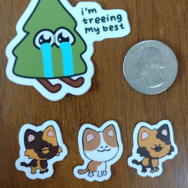 Mini Cat Stickers | Cute Custom Pet Waterproof Sticker Set | Siamese ...