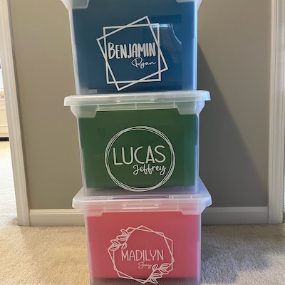 Kids File Box Milestone Tote Memory Box Organization - Etsy