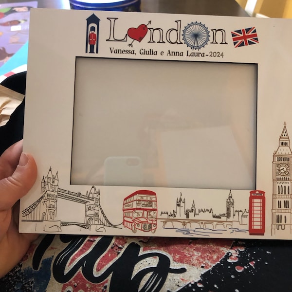 Personalize-london Picture Frame-wedding, Honeymoon, Vacation in London ...