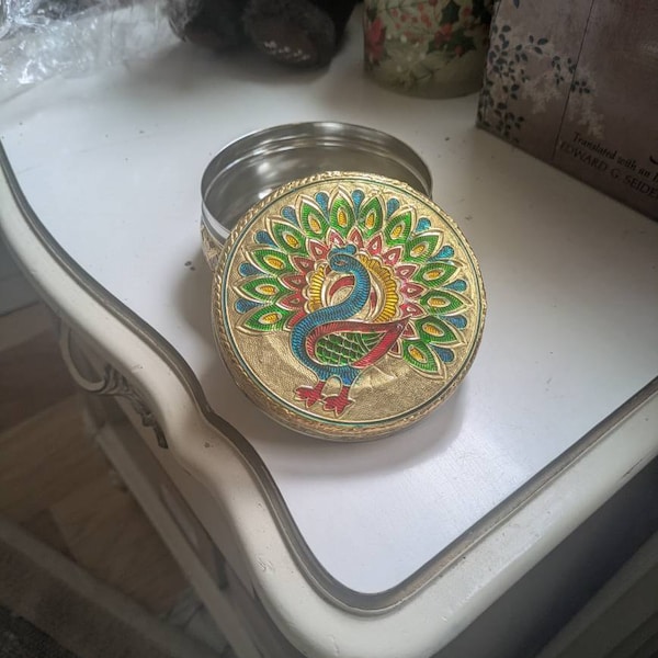 NAVRANG Stainless Steel Spice Box Masala Box Dabba Decorative Container ...