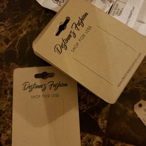 Customized Hair Accessory Display Card 2.75 Inches by 3.5 Inches for ...