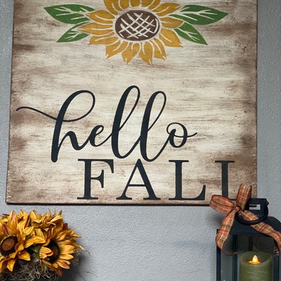 Hello Fall SVG Cutting File, Ai, Dxf and Printable PNG Files Cricut ...