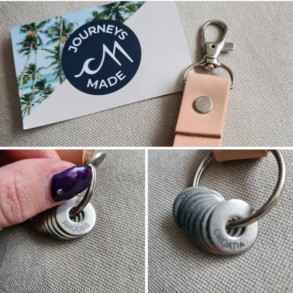 Travel Keychain & Country Tokens, Gifts for a Traveler, Traveller ...