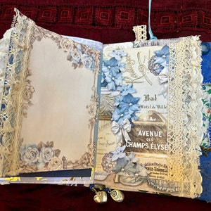 Vintage Inspired Lacy Canvas Clutch Journal Bag Planner Bible Study Bag ...