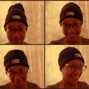 Satin Lined Beanies for Locs & Long Hair Blue / Skull Cap / Beanie Hat ...