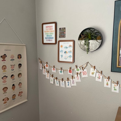 Weather Poster, Weather Chart, Kids Wall Decor, Educational Print ...