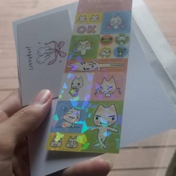 Toro Inoue Sony Playstation Cat Holographic Vinyl Sticker Sheet - for ...