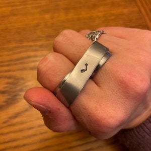 Single Crossed Arrows Ring for HIM Men's Wide Silver | Etsy