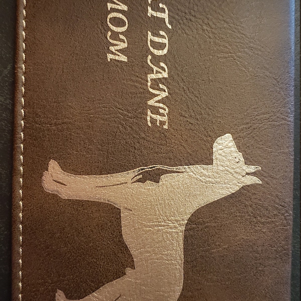 Engraved Dog Checkbook Cover With Your Choice of Dog Breed Design | 100 ...