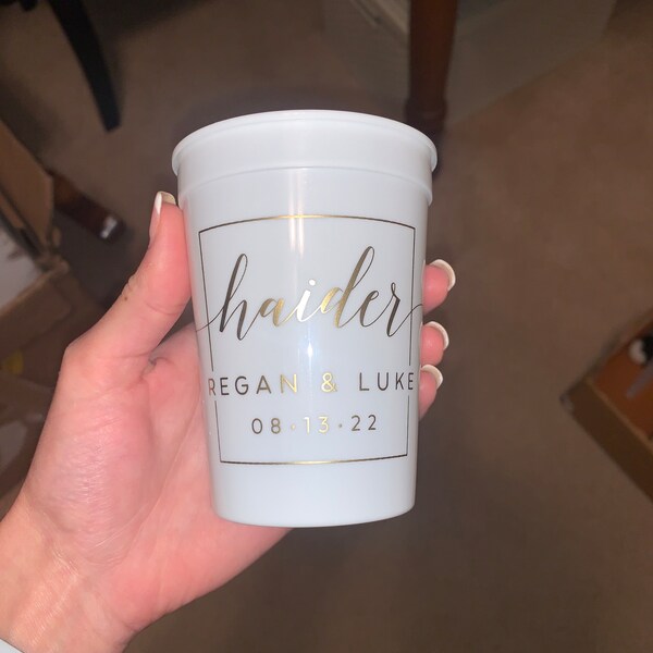 Custom State Pride Stadium Cups, Personalized Wedding Cups, Printed ...