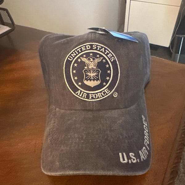 U.S Air Force SMSGT Retired Hat. Air Force Cap. Veteran USAF Black Hat ...