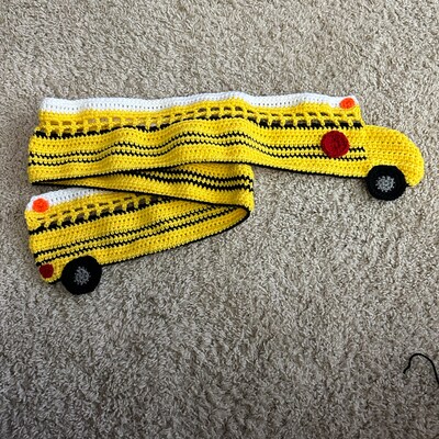 School Bus Scarf Pattern PDF PATTERN ONLY - Etsy