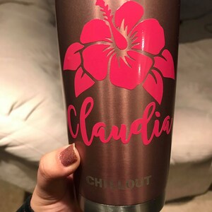 Flower Cup Decal Flower Tumbler Decal Flower Yeti Decal - Etsy