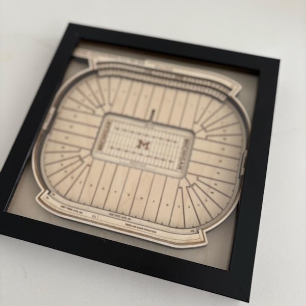 Football Stadium, 3D Model, Football Field, Laser Cut Football Stadium ...