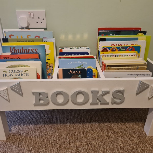 Extra Long Bookbin - Book Storage - Book Shelf - Toy Storage - Custom ...