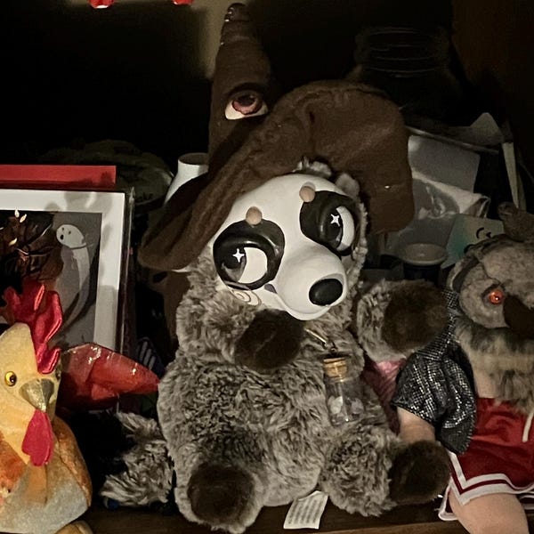 Rory the Floral Skele-lion , Cottagecore Dnd Fantasy Clayfaceplush ...