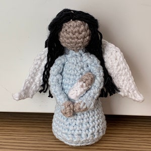 Miniature Angel With Baby PDF Crochet Pattern. - Etsy
