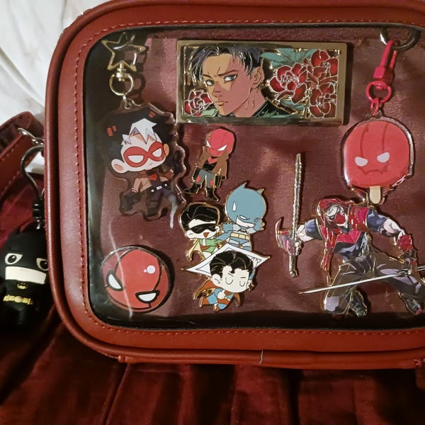 Splatoon Round Plush Salmon Fish Eggs Ita Bag Ita Bag Clear Vinyl ...