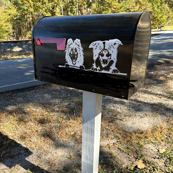 Custom Farm Animal Mailbox Decal/cow Decal/address Mailbox Decal/number ...
