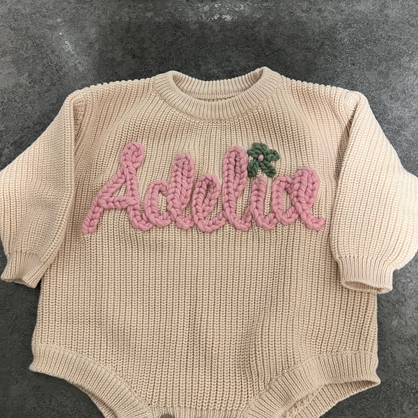 Gender Neutral Hand Embroidered Peace Sign Sweater for Toddlers ...