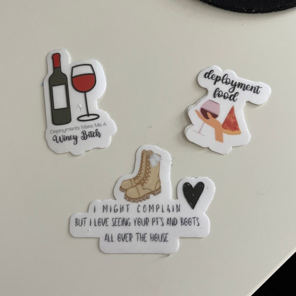 Military Deployment Sticker Pack, Military Stickers, Military Life ...