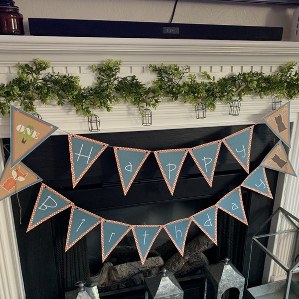 Woodland Birthday Party Decorations, Woodland Birthday Party Invitation ...