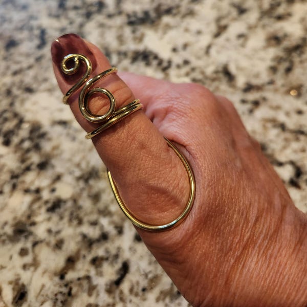 Adjustable Arthritis Thumb MCP Splint, Stable Thumb Splint Ring, Solid ...