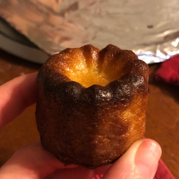 8 Cell BLACK Canele Cannele French Patisserie Silicone Cake Chocolate ...