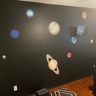 Sun & Planets Wall Stickers Set, Solar System Kids Room Decor or ...