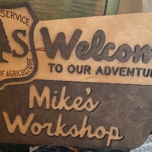 Park Style Welcome Sign Parks System Inspired Family Name | Etsy