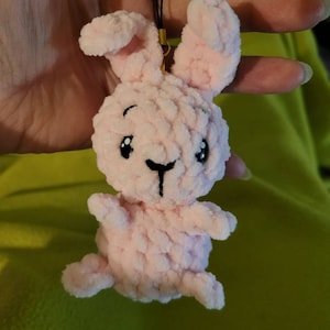 Crochet PATTERN Bunny Keychain, Amigurumi Tutorial PDF in English - Etsy