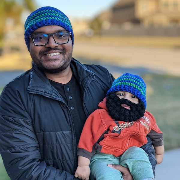 Beard Hat Set - Father/son Set - Custom Colors - Multiple Sizes - Dad ...