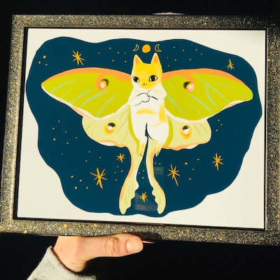The Moth Cats Vol 2. 8x10 Size Prints - Etsy